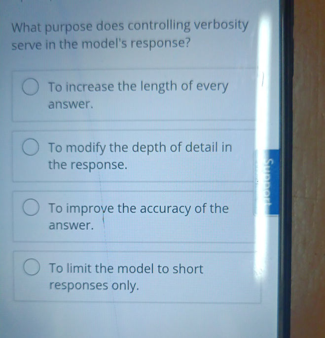 What purpose does controlling verbosity