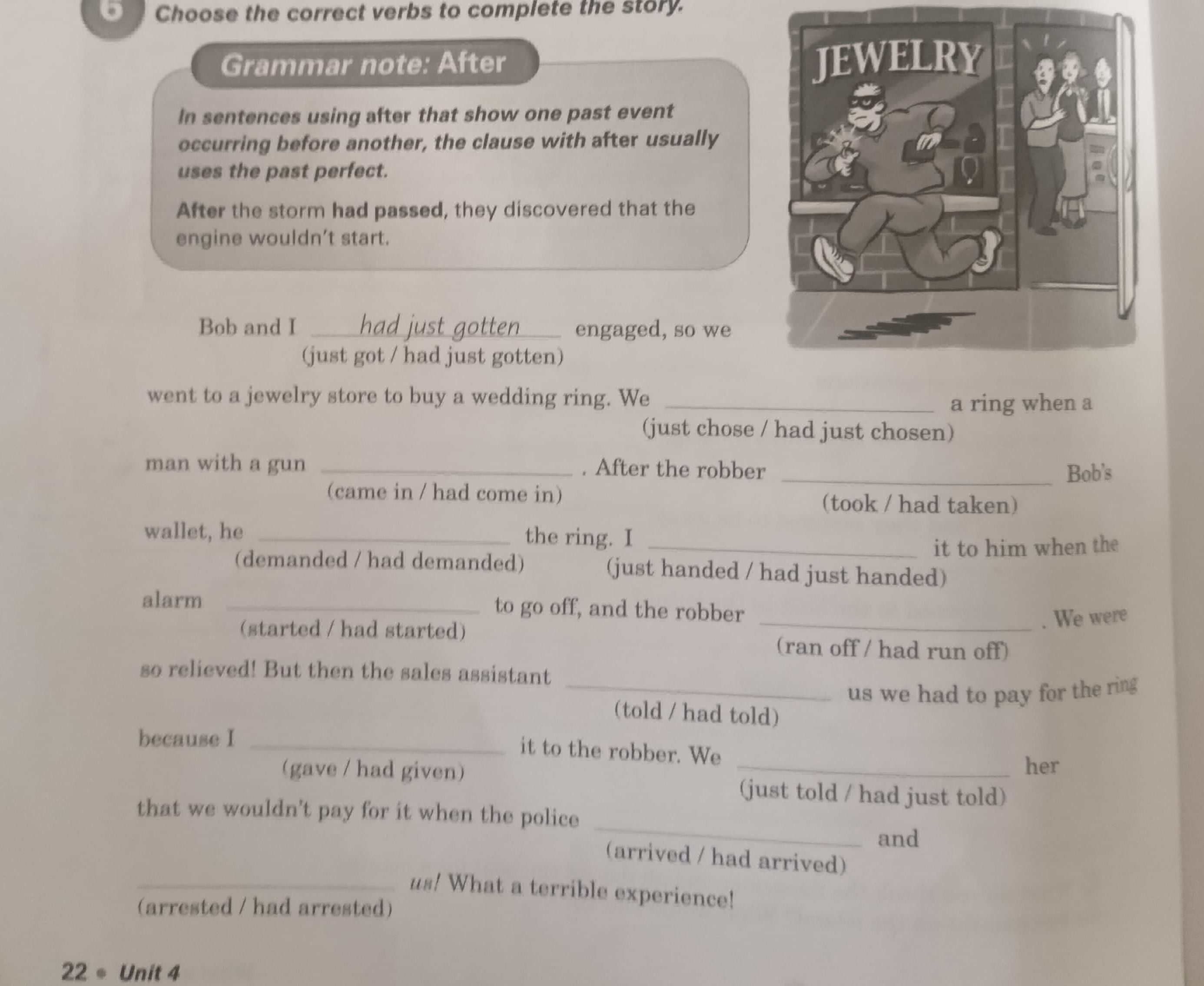 Choose the correct verbs to complete the | StudyX