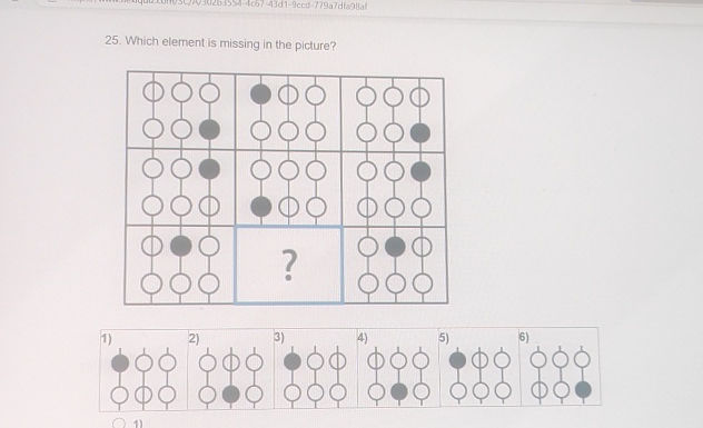 25 Which element is missing in the picture A | StudyX