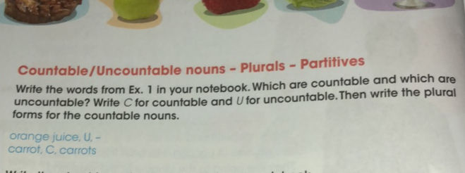 Countable/Uncountable nouns - Plurals - | StudyX