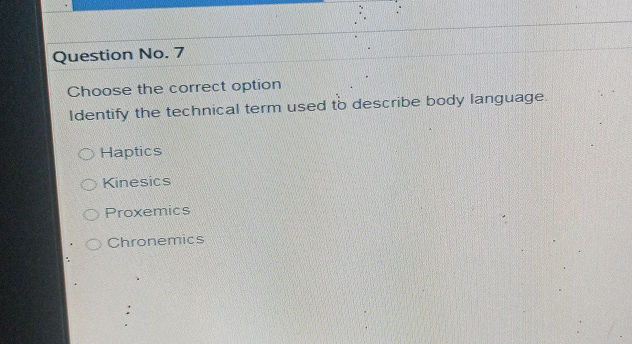 Question No 7 Choose the correct option | StudyX