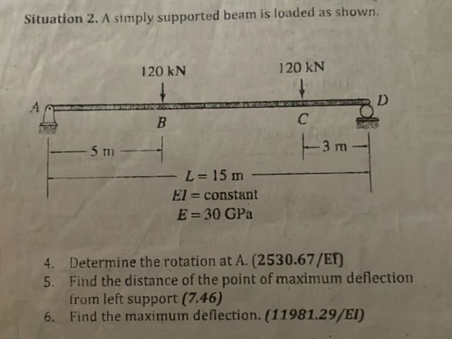 Situation 2 A simply supported beam is | StudyX