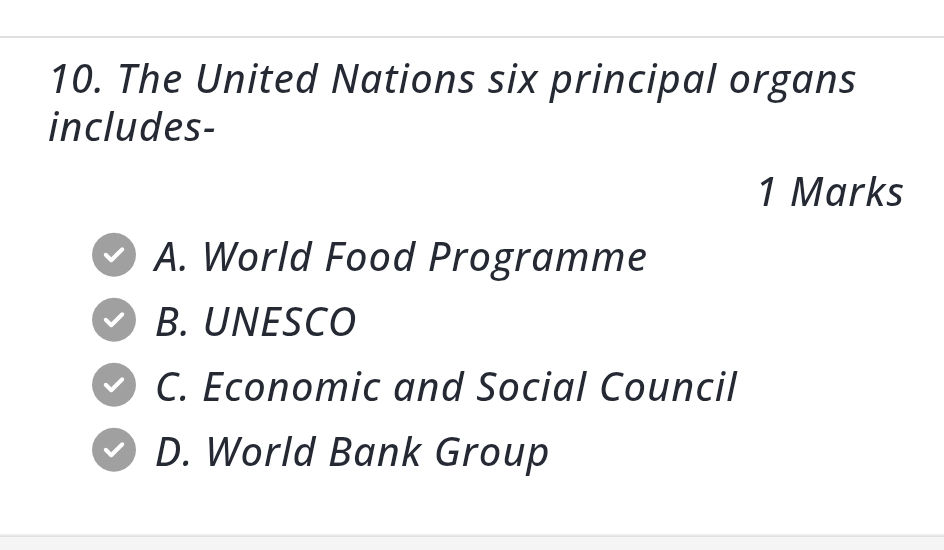 10 The United Nations six principal organs | StudyX