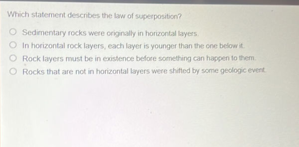 Which statement describes the law of | StudyX
