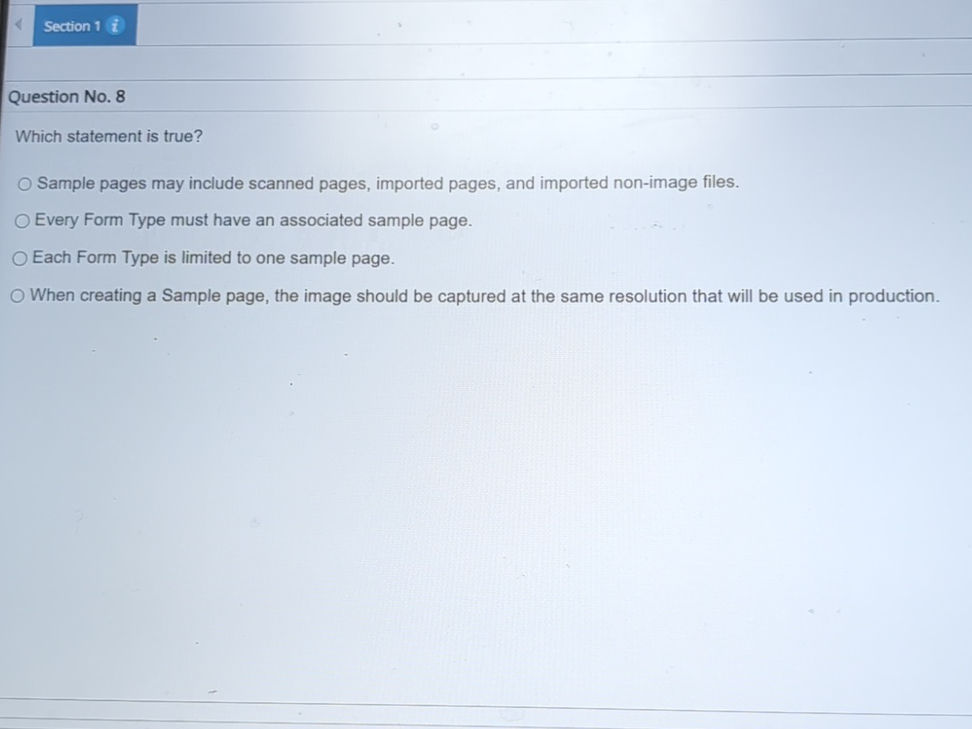 Question No. 8 Which statement is true? | StudyX