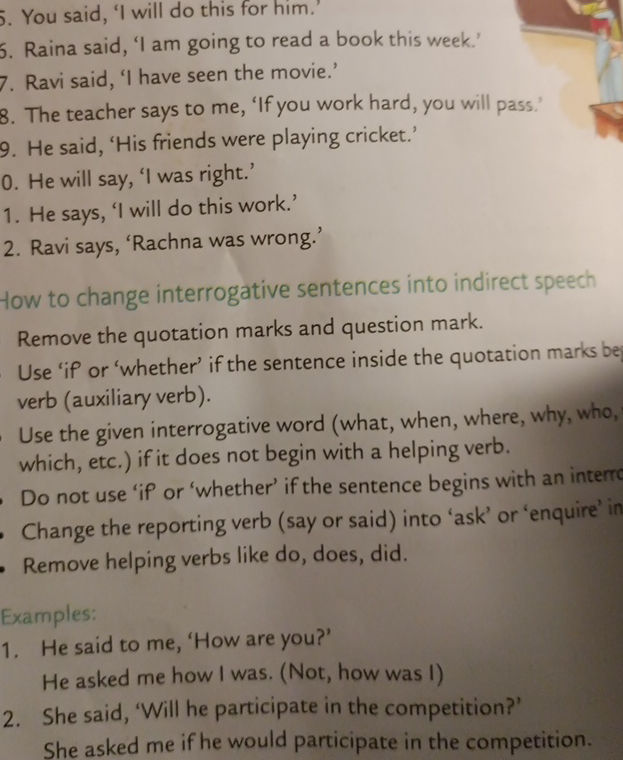How to change interrogative sentences into | StudyX