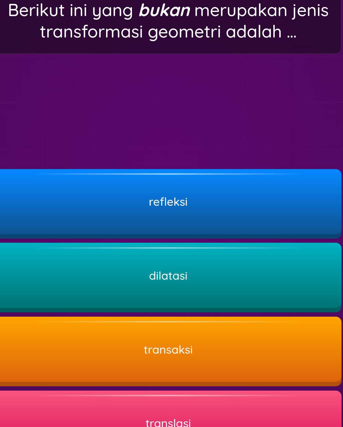 Berikut ini yang bukan merupakan jenis | StudyX