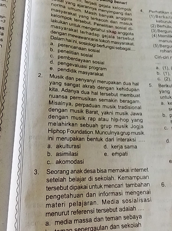 2 Musik dan penyanyi merupakan dua hal yang | StudyX