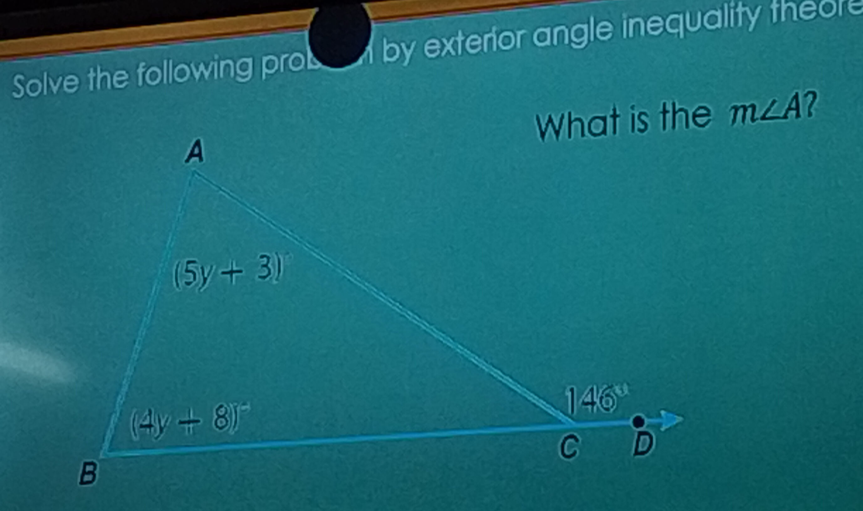 Solve the following problem by exterior | StudyX
