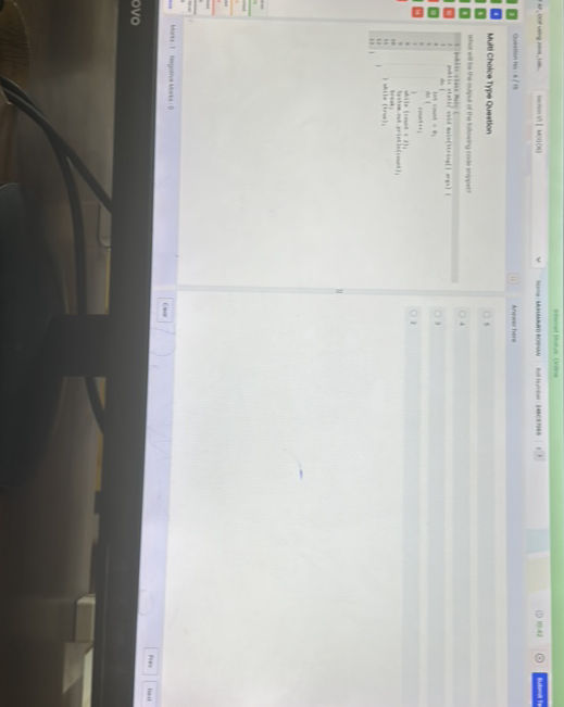 What is the output of the following C++ | StudyX