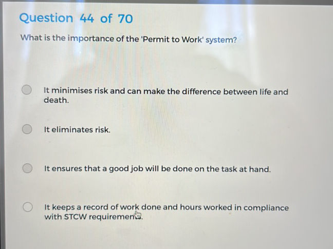 What is the importance of the 'Permit to | StudyX