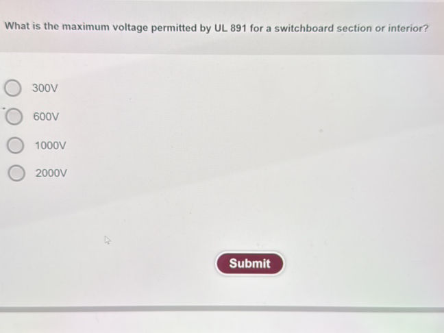 What is the maximum voltage permitted by UL | StudyX