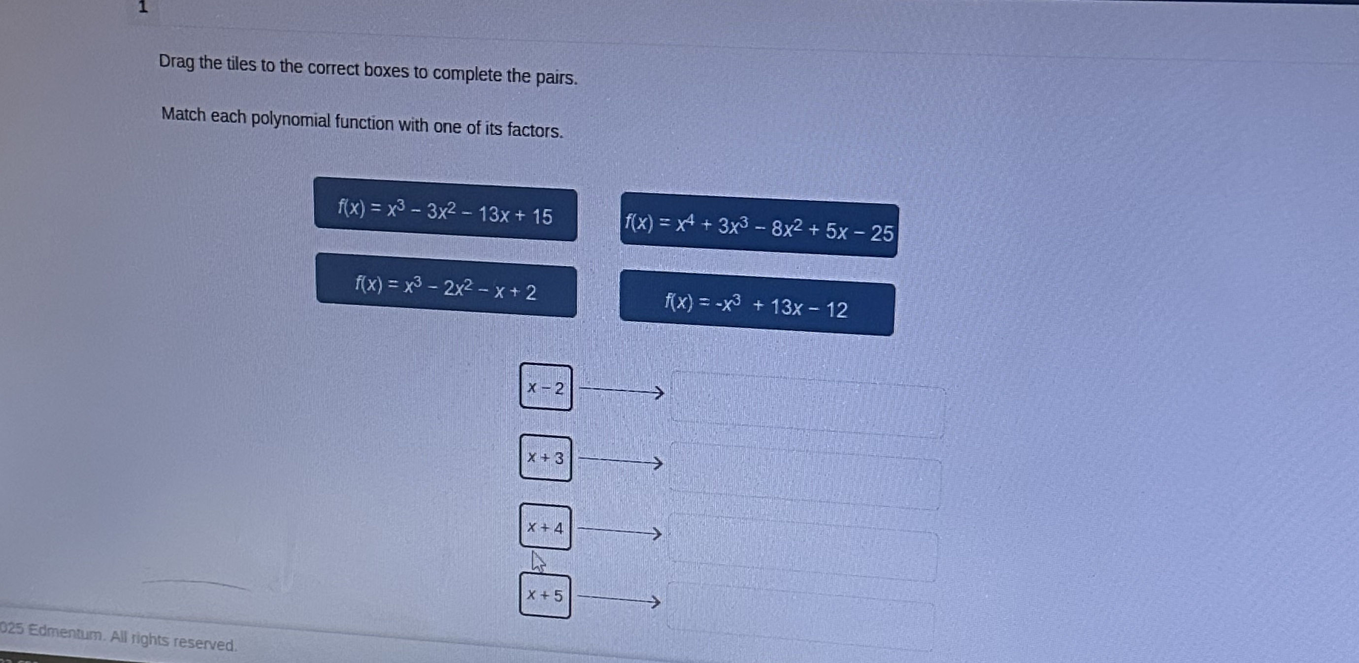 Drag the tiles to the correct boxes to | StudyX