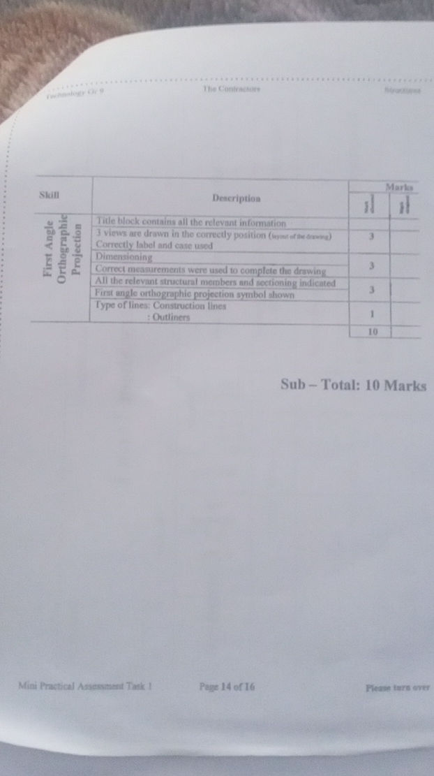 Skill Description Marks --------- First | StudyX