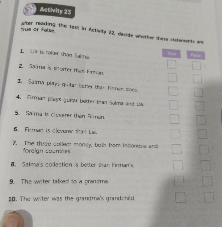 After reading the text in Activity 22 decide | StudyX