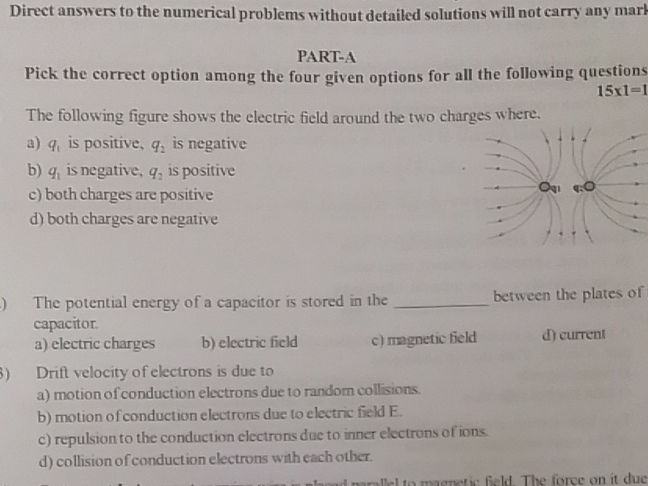 The following figure shows the electric | StudyX
