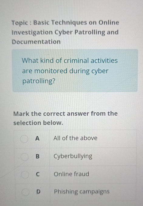What kind of criminal activities are | StudyX