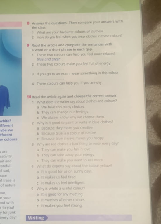 8 Answer the questions Then compare your | StudyX