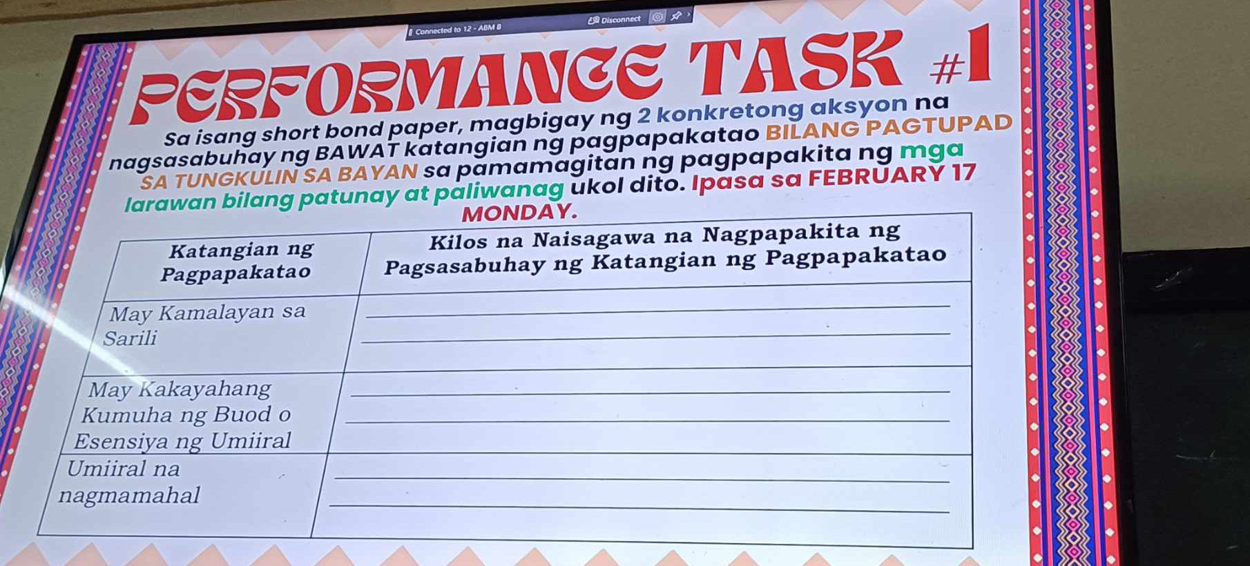 PERFORMANCE TASK 1 Sa isang short bond paper | StudyX