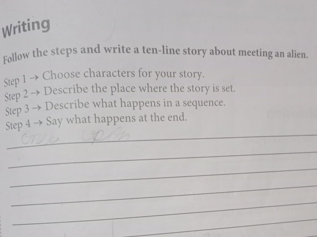 Writing Follow the steps and write a | StudyX