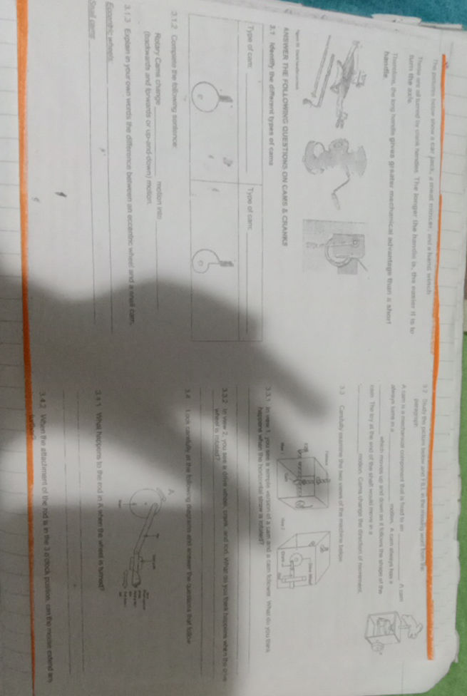 31 Identify the different types of cams Type | StudyX
