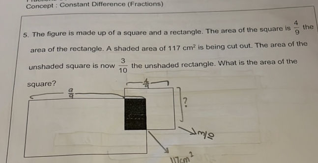 5. The figure is made up of a square and a | StudyX