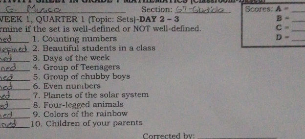 Determine if the set is well-defined or NOT | StudyX