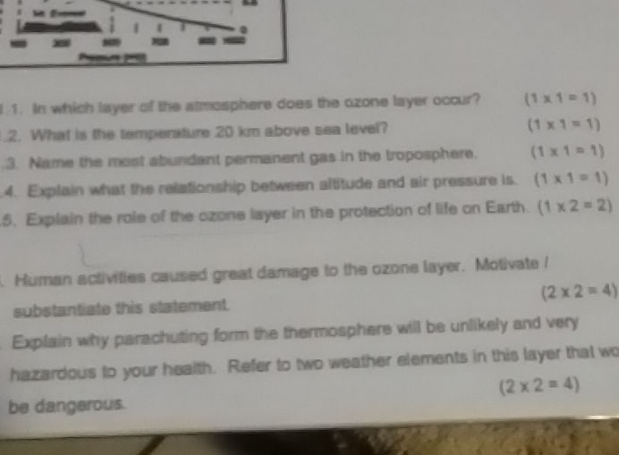 1.1. In which layer of the atmosphere does | StudyX