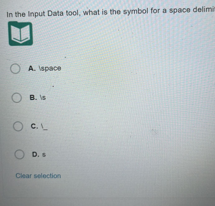 In the Input Data tool, what is the symbol | StudyX