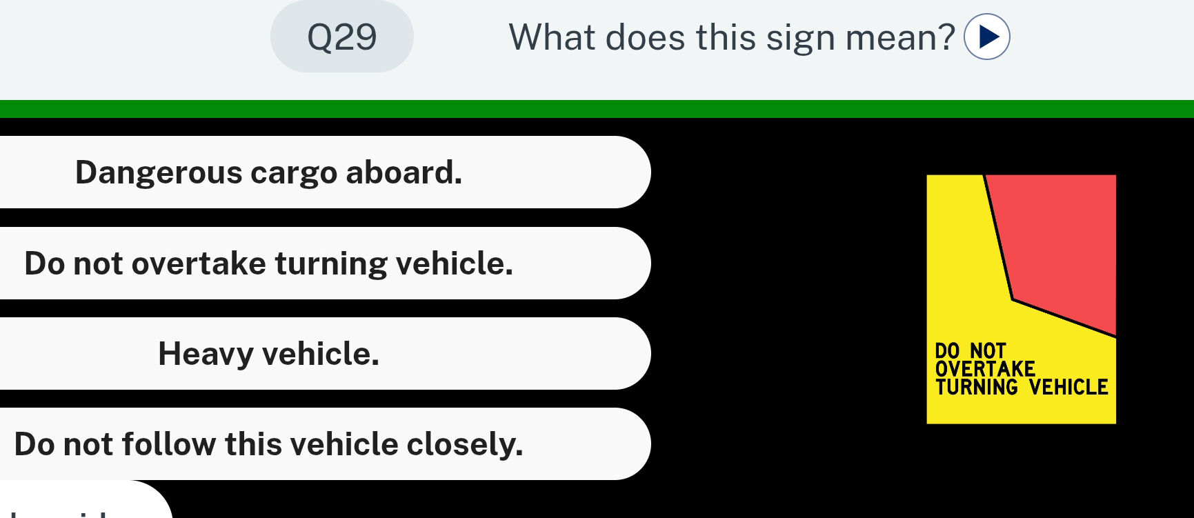 What does this sign mean Dangerous cargo | StudyX