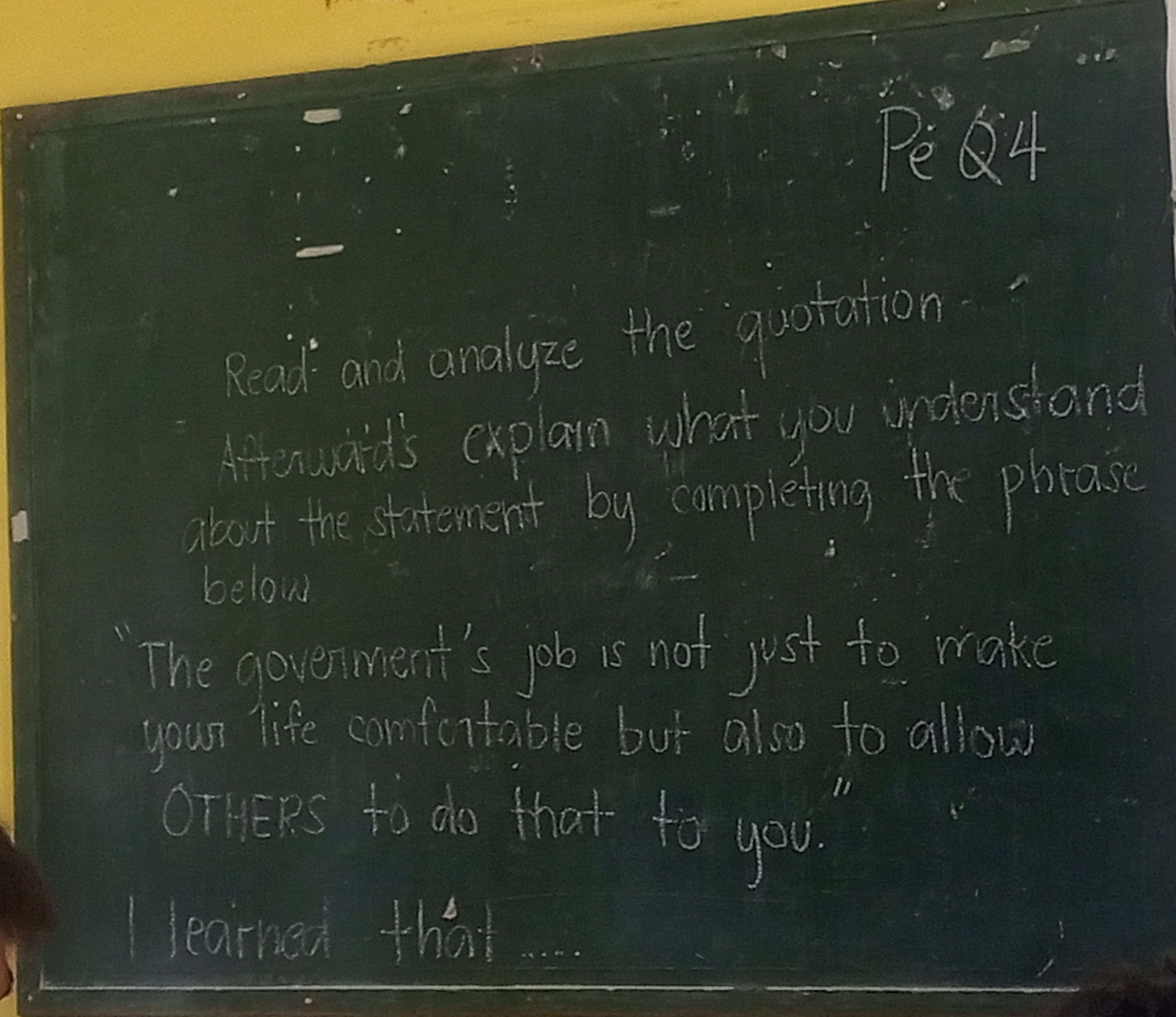 Read and analyze the quotation Afterwards | StudyX