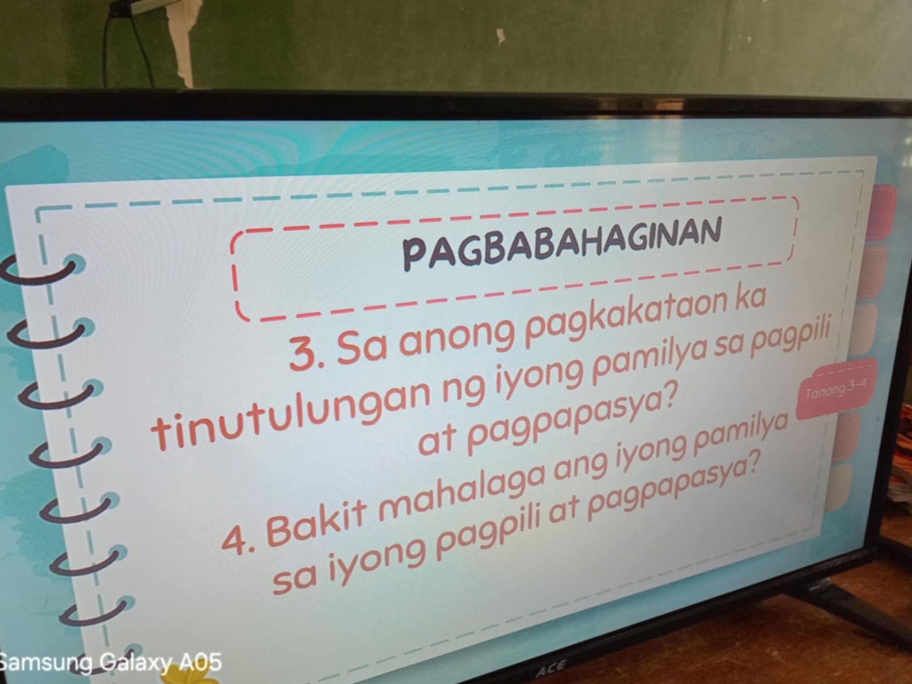 3. Sa anong pagkakataon ka tinutulungan ng | StudyX
