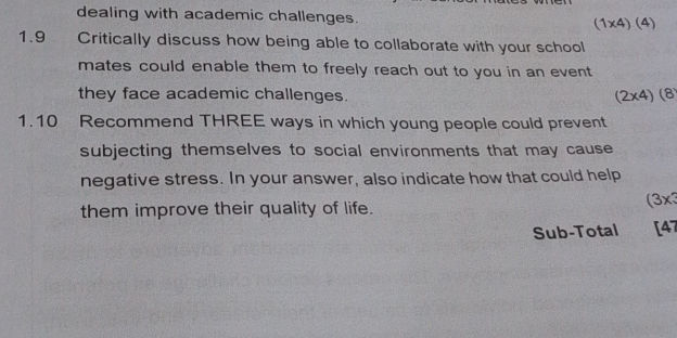 19 Critically discuss how being able to