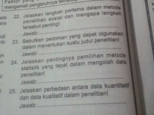 22. Jelaskan langkah pertama dalam metode | StudyX