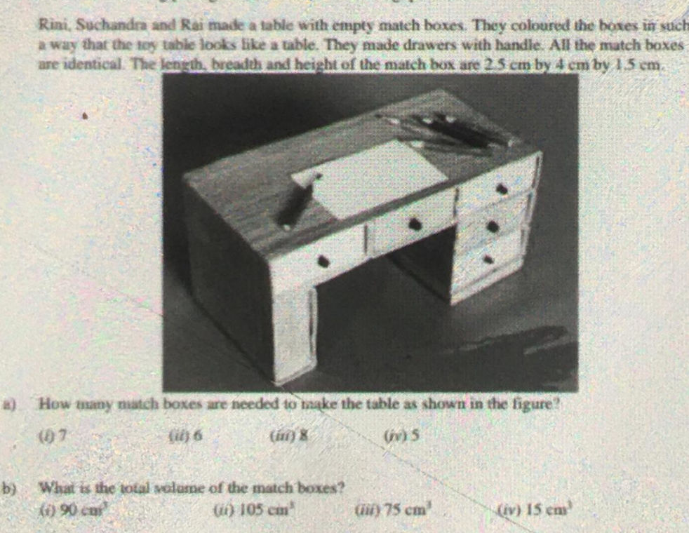 a) How many match boxes are needed to make | StudyX