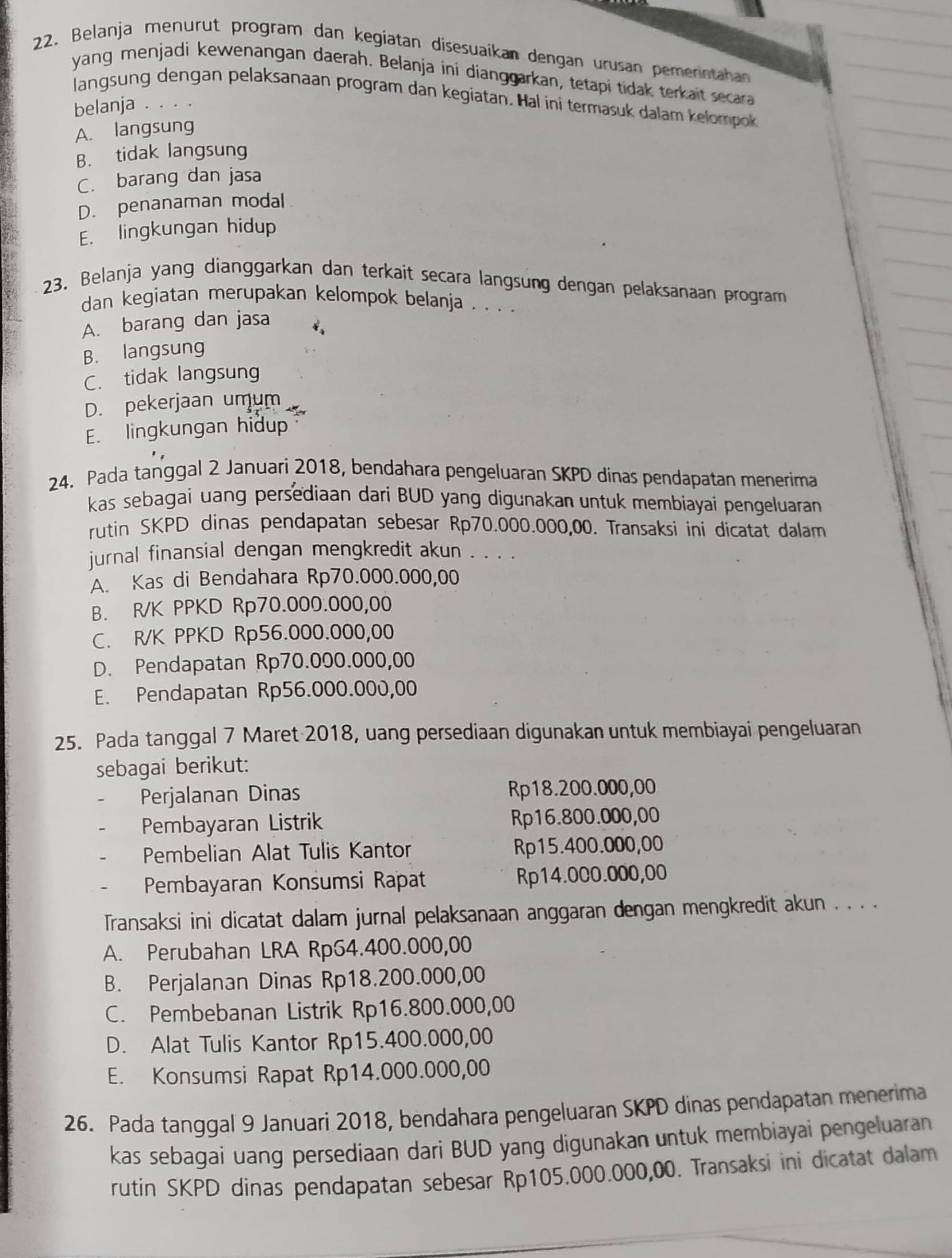 22 Belanja menurut program dan kegiatan | StudyX