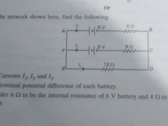 For the network shown here find the | StudyX