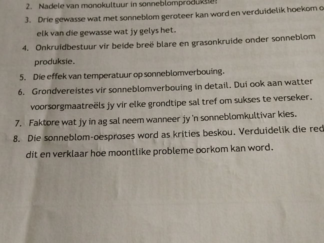 2. Nadele van monokultuur in | StudyX