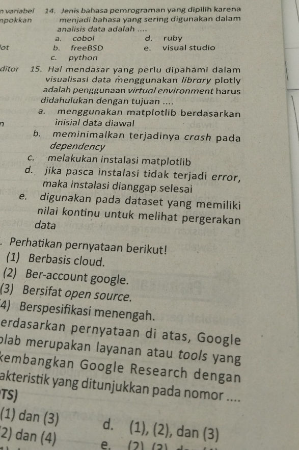 14 Jenis bahasa pemrograman yang dipilih | StudyX