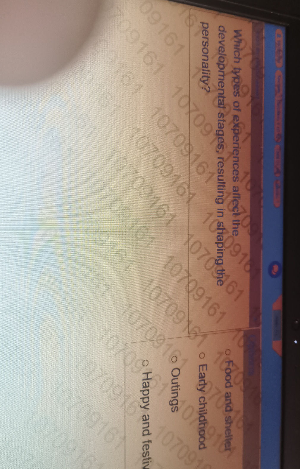 Which types of experiences affect the | StudyX