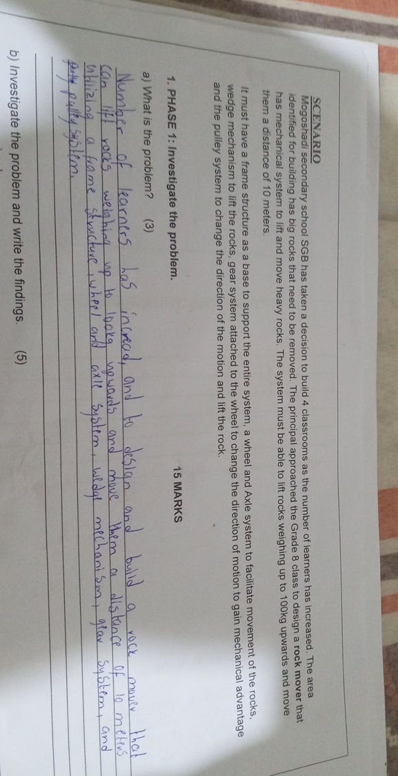 1. PHASE 1: Investigate the problem. a) | StudyX