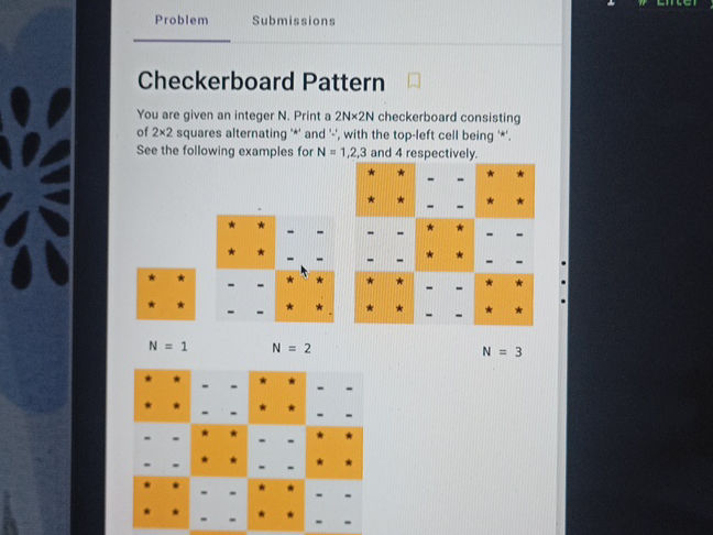 Checkerboard Pattern You are given an | StudyX