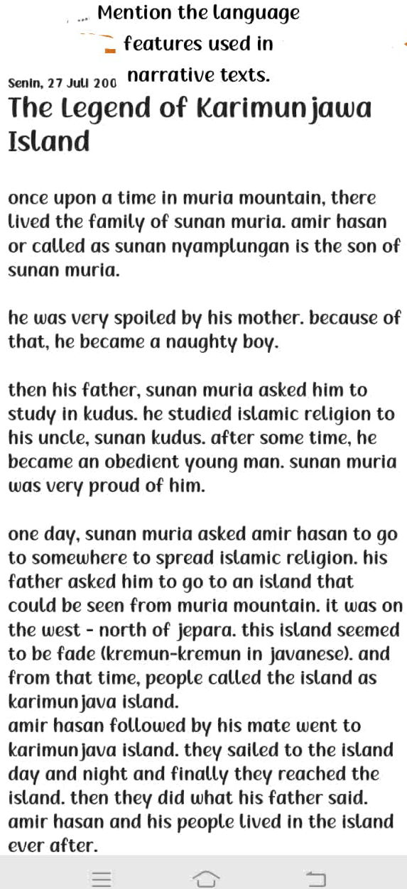 Mention the language features used in | StudyX