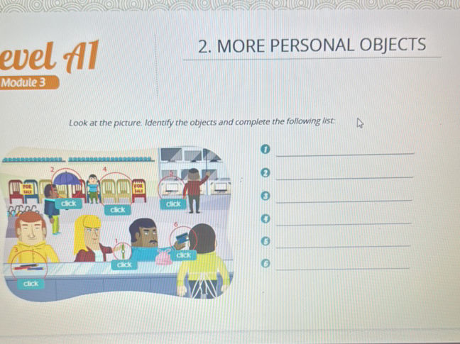 Look at the picture. Identify the objects | StudyX