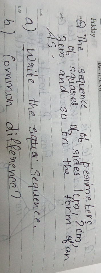 a) write the square Sequence. b) Common | StudyX