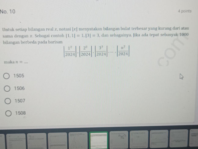 Untuk setiap bilangan real $x$, notasi $[x]$ | StudyX
