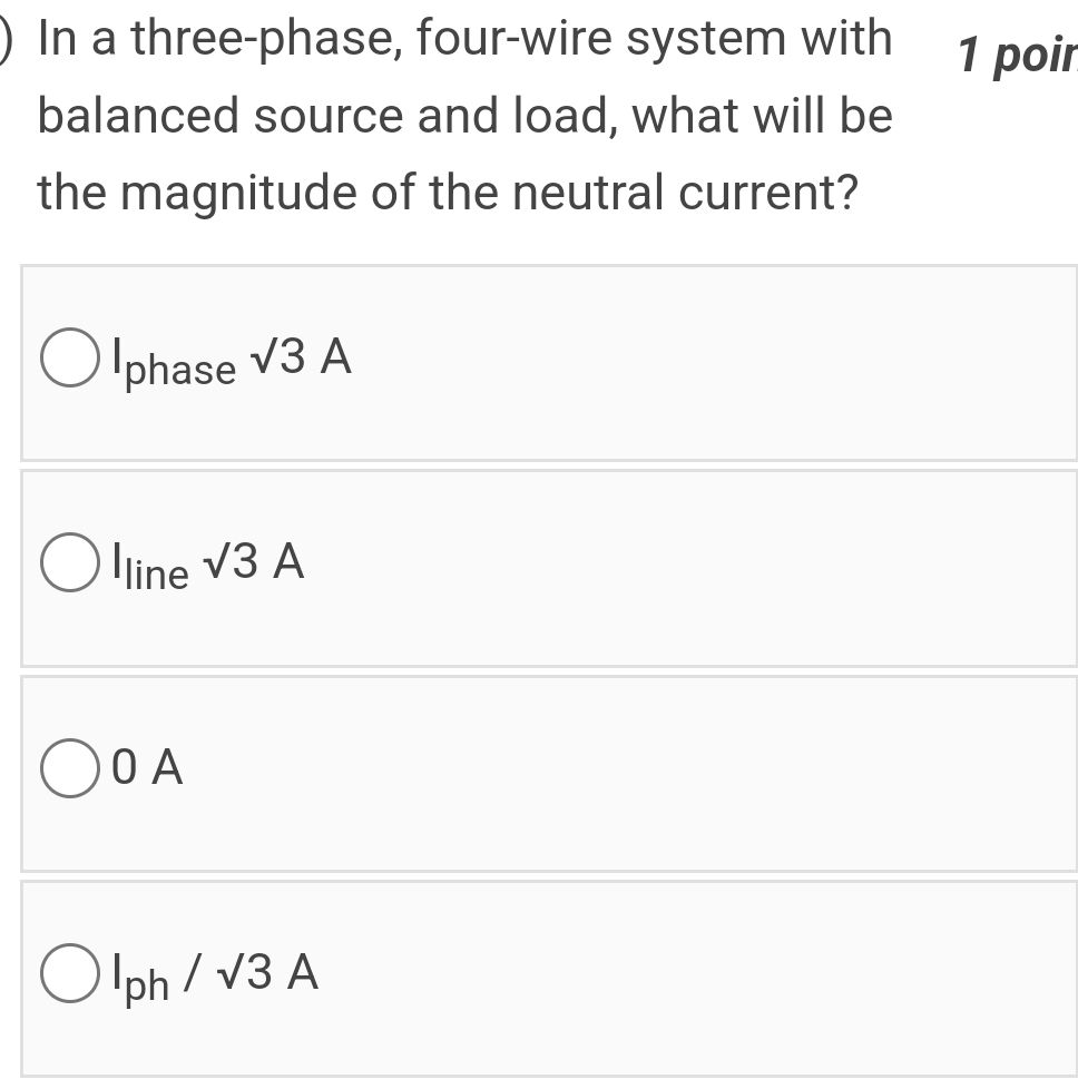 In a three-phase four-wire system with | StudyX
