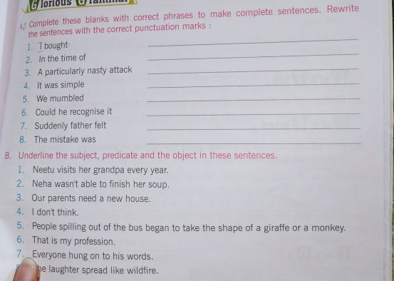 A Complete these blanks with correct phrases | StudyX