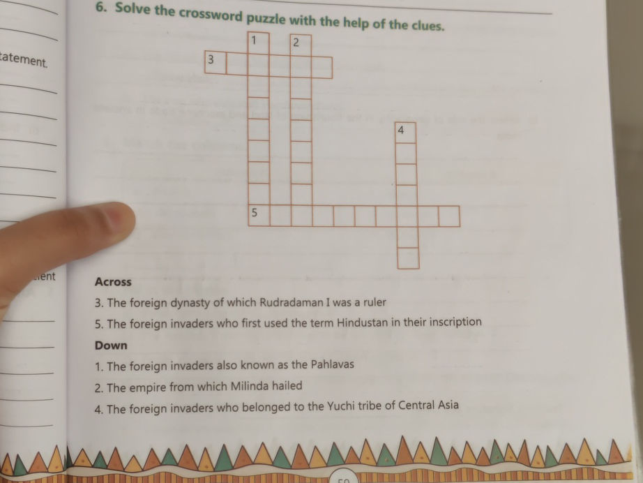 6 Solve the crossword puzzle with the help | StudyX