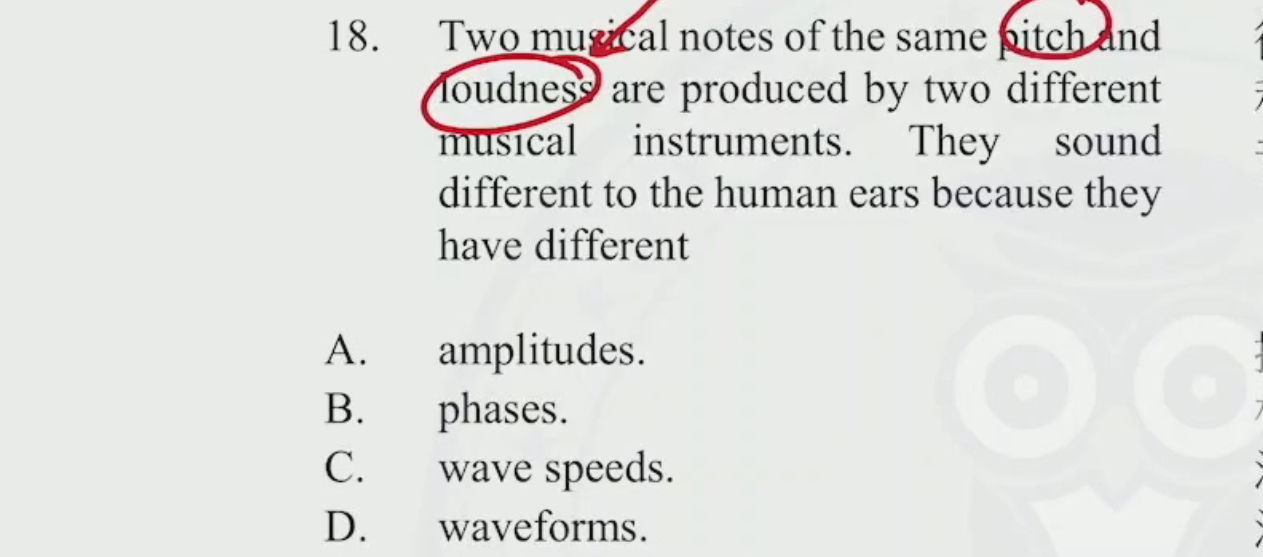 18 Two musical notes of the same pitch and | StudyX